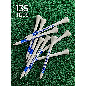 Pride Golf Tee Tees 135 Count, White, 135 Count US
