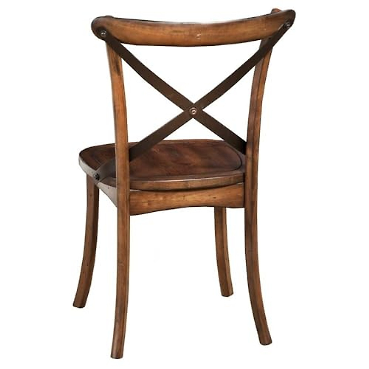 Alpine Furniture Arendal Set of 2 Side Chairs in Burnished Dark Oak (Brown)