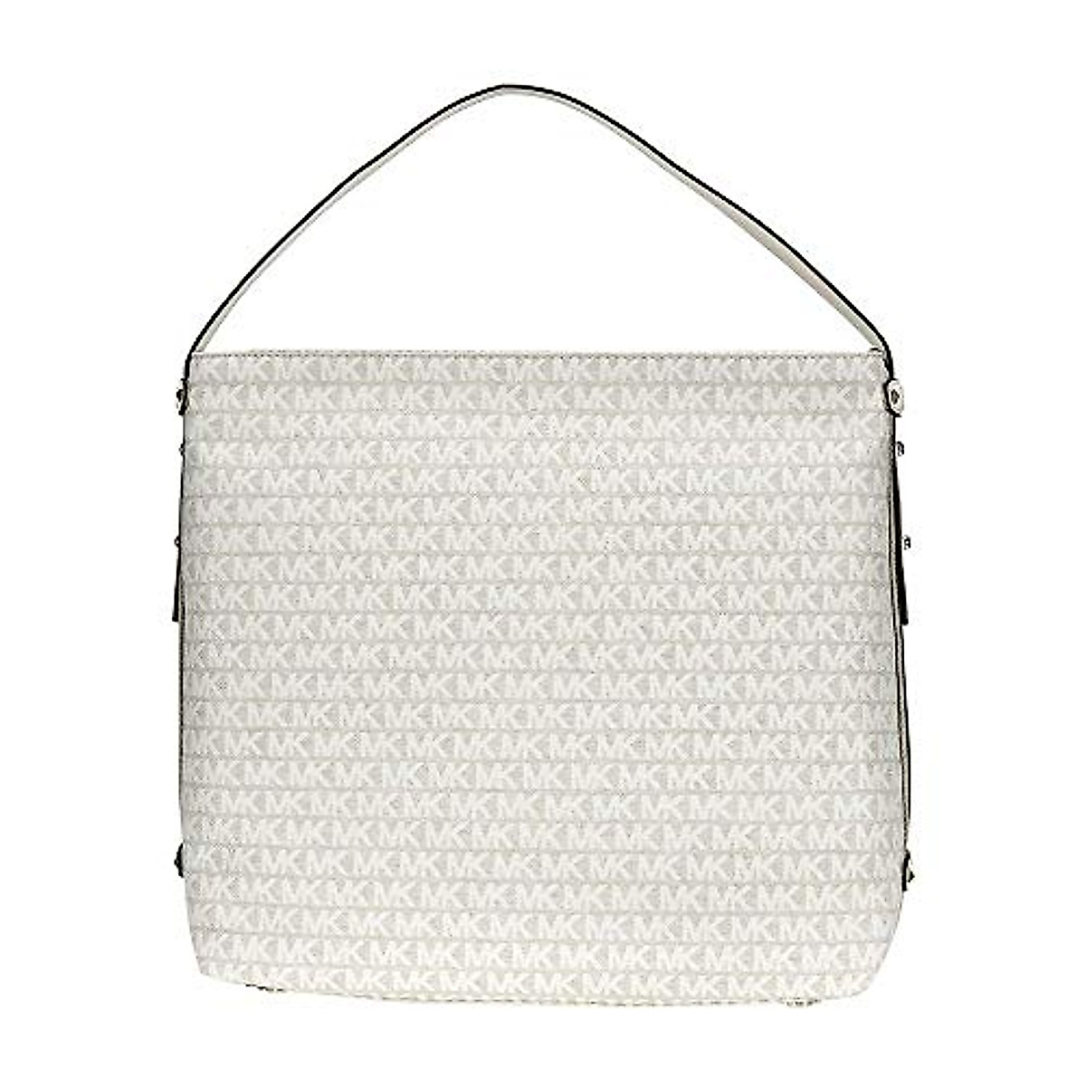 MICHAEL Michael Kors Griffin Large Logo Jacquard Shoulder Bag - Nat/Lt Cream