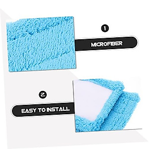 Outanaya 2pcs Mop Refill Mop Sponge Pad Alda Flat Mop and Bucket Floor Mops Commercial Mop Sanitary Napkin Moppe Floor Cleaning Tool Mop Head Cap Vassevirgin Blue