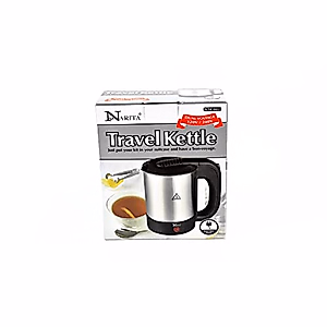 Narita International Electric Hot Pot Water Kettle 1000W Dual Voltage 120V/240V 0.5L (NTK-005) Home Supply Maintenance Store