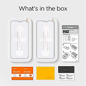 Spigen Tempered Glass Screen Protector [GlasTR EZ FIT] Designed for iPhone XS/iPhone X - Sensor Protection / 2 Pack