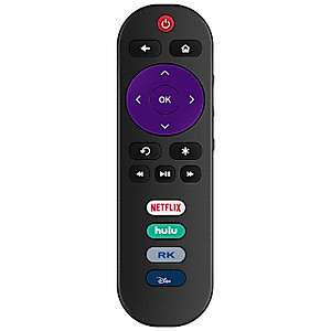 New Replacement Remote Control Applicable for TCL Roku TV 43S425 55S425 65S425 75S425 40S325 32S325 32S327 43S525 55S525 65S525 75R615 49S405 32S305 32S3750 40S305 43S305 32S800 65C803 55C803 75C803