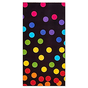 American Greetings 10" Small All-Occasion Goodie Bags, Rainbow Confetti (12-Count)