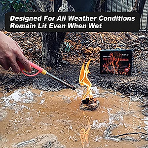 Skyflame 100 Pack Natural Fire Starters, Square Waterproof Easy Fire Charcoal Starters Compatible with BGE, Kamado Joe, Smokers, Wood Stove & Grills, BBQ & Grill, Campfire, Fireplace, Camp Fire Pits