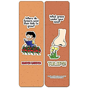 Creanoso Farm Jokes Bookmarks (60-Pack) - Premium Quality Gift Ideas for Children, Teens, & Adults for All Occasions - Stocking Stuffers Party Favor & Giveaways