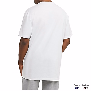 Champion mens Classic T-shirt, Classic Script T Shirt, White-y06794, X-Large US