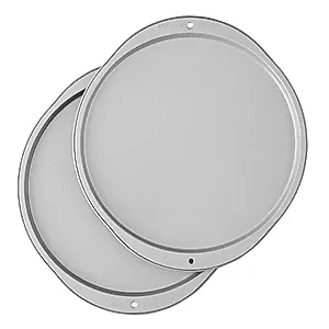 Wilton Recipe Right 12-Inch Pizza Pans, 2-Piece Set, Steel