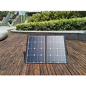MEGASOLAR 60W Solar Charger Solar Panel with Solar Charge Controller USB Type-C PD and Quick Charge 3.0, and DC 12v 15v 20v Output, for Charging Cell Phones Laptop Solar Generator, Car Boat RV Trailer