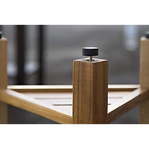 EcoDecors ED977 Flexi Corner Shower Stool, Natural