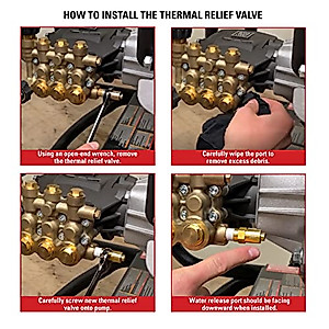 Simpson Cleaning 7101359 Thermal Relief Valve for Gas Powered Pressure Washer Pumps, Gold