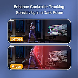 Hanpusen Battery Pack with Ir Light for Oculus Quest 2, Ir Illuminator Infrared Light with 5000mAh Charger for Quest 2 Accessories, Enhance Tracking in Dark Extended 2-4 Hours Play Time