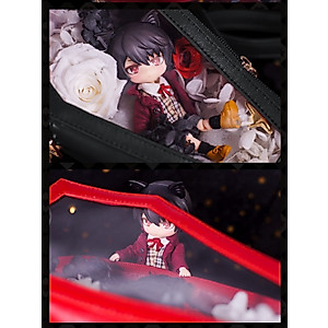 GK-O Banpaia Vampire Coffin Ita Bag Carriers For GSC OB11 Molly Bjd Doll Bed Lolita Fashion (Black)