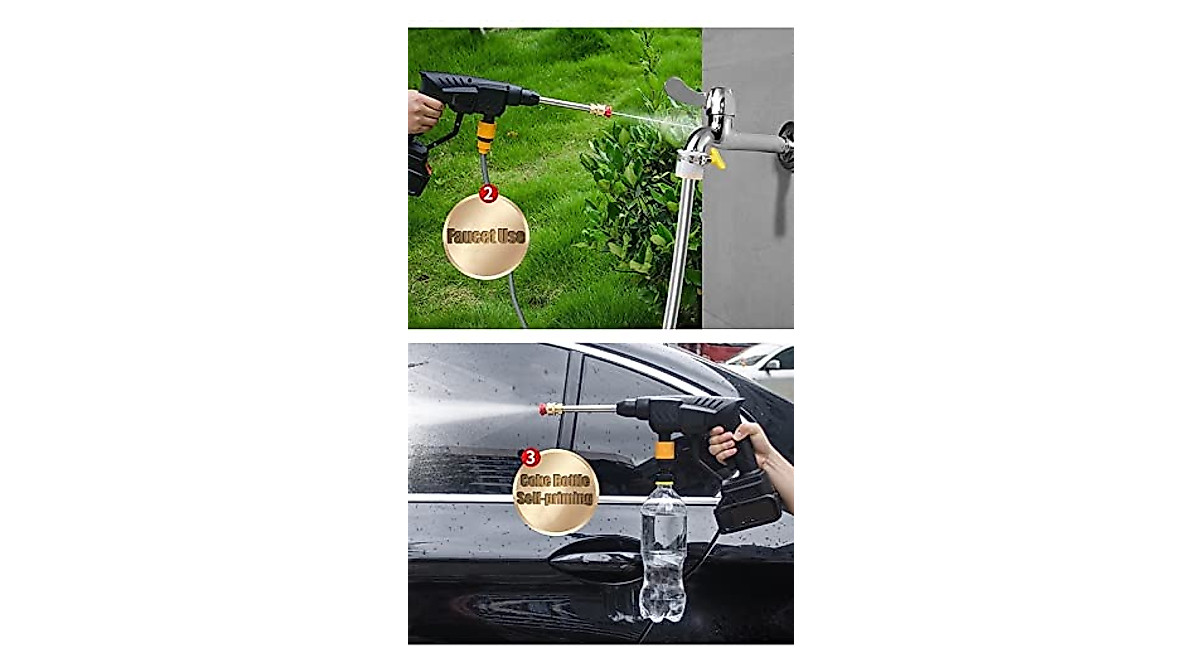 RYPPLE Cordless Pressure Washer - 50-Bar Power, Cordless Cleaning