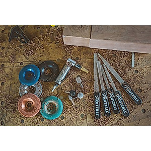 Kutzall Extreme Shaping Dish - Coarse, 4-1⁄2" (114.3mm) Dia. X 7⁄8" (22.2mm) Bore - Woodworking Angle Grinder Attachment for DeWalt, Bosch, Milwaukee, Makita. Abrasive Tungsten Carbide, DW412X90