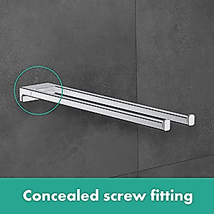 Hansgrohe -Towel Holder Twin-Handle 3-inch Holder in Chrome, 41770000