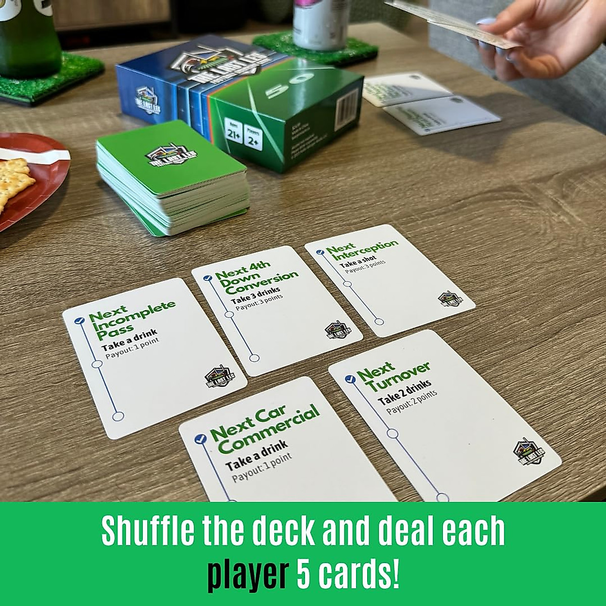 Beer Pressure The Last Leg - Live Football Drinking Game. Perfect for Game Days, Tailgates, Parties, and Pre Games.