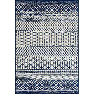 Artistic Weavers Chester Boho Moroccan Area Rug 5'3" x 7'6" , Royal Blue