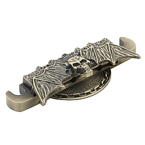 Swhmc 6 String Chrome Guitar Roller Saddle Tune-O-Matic Bronze Bridge Tailpiece for LP Electric Guitar Replacement Parts, Pack of 1