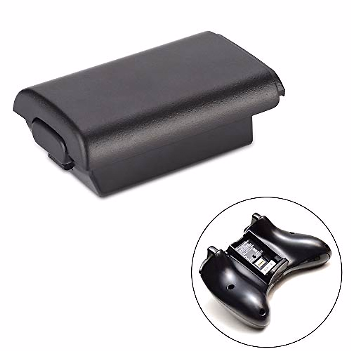Shell Case Cover Kit, Replacement Easy to Install Battery Cover Anti-Abrasion for Game Console Controller(Black)