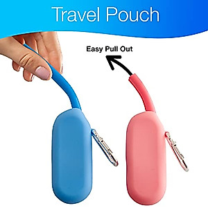 Semperfi Reusable Straws Set of 6 Silicone Straws No Cleaning Brush Needed Soft Straight with 6 Colourful Keychain Silicone Cases Portable Bendable Openable Straws Biodegradable Packaging