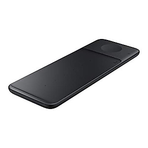 SAMSUNG Electronics Wireless Charger Trio, Qi Compatible - Charge up to 3 Devices at Once - for Galaxy Phones, Buds, Watches, and Apple iPhone Devices, Black (US Version)