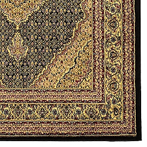 Linon Elegance Collection Elegance Mahi Black, 5' x 7'3"