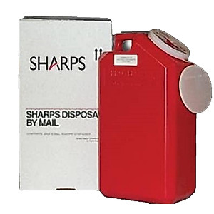 Sharps Compliance 13000-008 Sharps Recovery System 3 gal Needle Disposal Container, English, 15.34 fl. oz., Plastic, 1 x 1 x 1