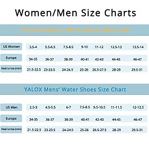 YALOX Water Shoes Women's Men's Outdoor Beach Swimming Aqua Socks Quick-Dry Barefoot Shoes Surfing Yoga Pool Exercise(YL-Blue/Green,38/39EU)