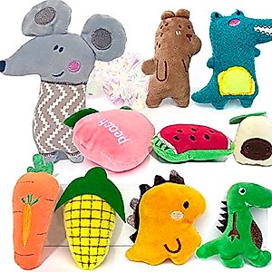 AZOFFYIU Cat Toys, Interactive Cat Toy for Indoor Cats, Soft and Durable Crinkle Sound Catnip Toys, Catnip Filled Mouse Cat Teething Chew Toy (Pack of 12)