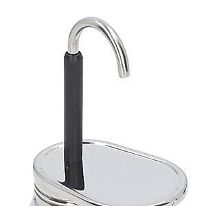 Cryfokt Stovetop Maker, Stainless Steel Single Spout Stovetop Moka Pot Lightweight Classic Moka Coffee Maker for Outdoor Camping Home, Gift Idea for Husband Wife