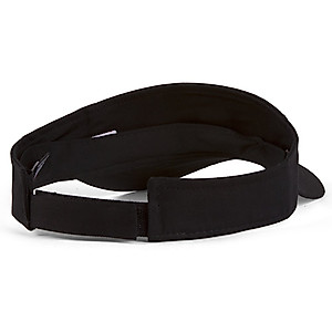 TOP HEADWEAR Blank Adult Adjustable 12 Pack Lot Dozen Bulk Visor, Black