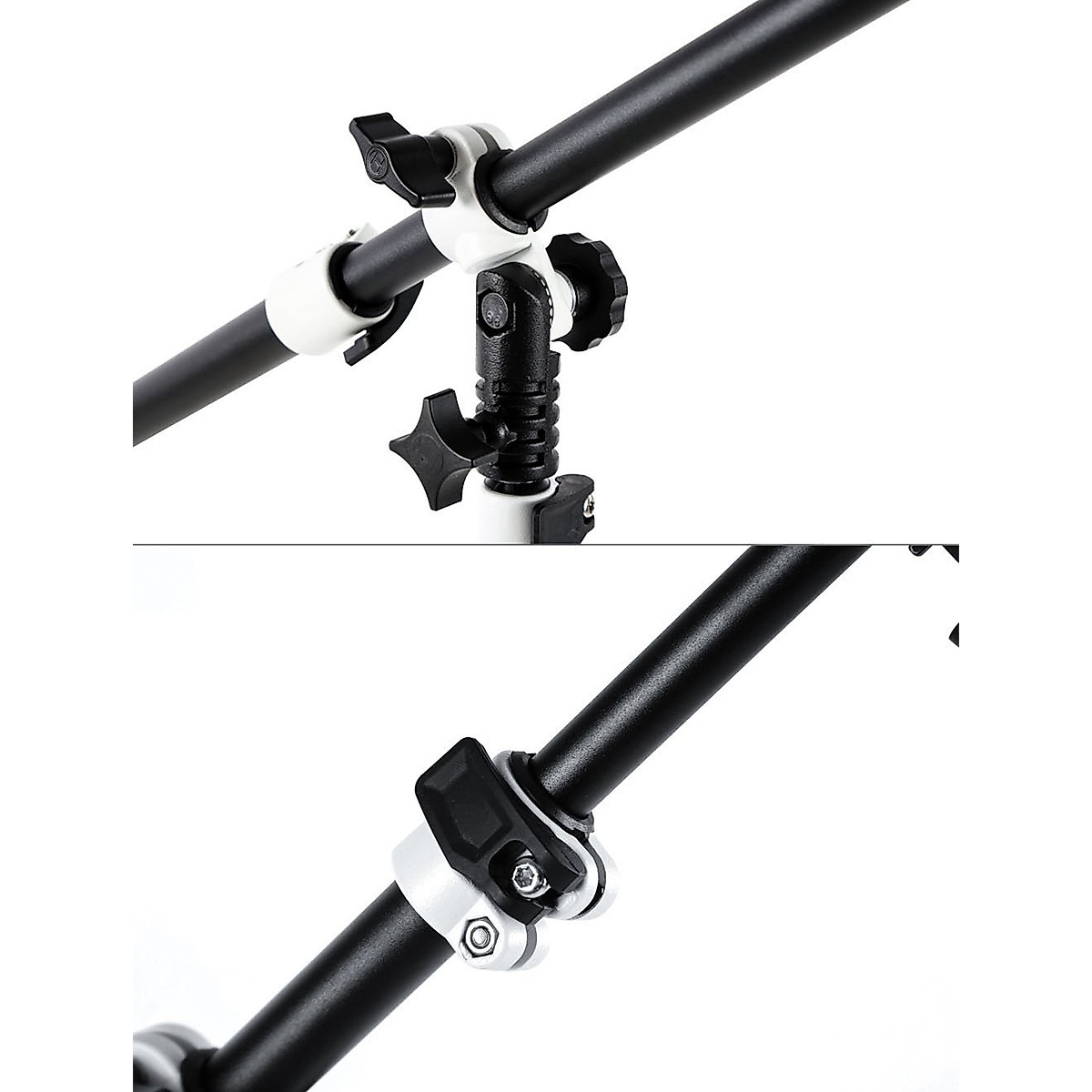 Fotoconic Multi Functional Reflector Holder, Boom Arm, Background Crossbar (21"-49" / 53-125cm) with Solid Locking Metal Swivel Head Grip