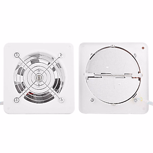 4-Inch 25W Silent Exhaust Fan, Kitchen and Bathroom Exhaust Fan, Window Type Ventilation Fan, Low Noise Air Vent Ventilation