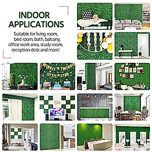 Yaheetech 6Pcs 20 x 20 inch Artificial Boxwood Panels Topiary Hedge Plant UV Protected Privacy Hedge Screen for Garden,Home,Fence,Backyard and Decorations Green