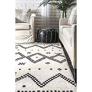 nuLOOM Tracy Moroccan Area Rug, 8' x 10', Off-white
