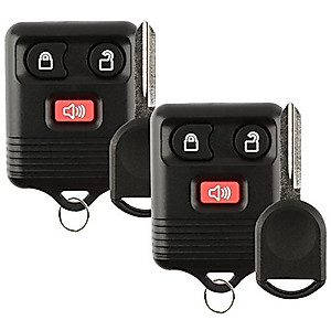 Discount Keyless Replacement Key Fob Car Remote and Uncut Transponder Key Compatible with CWTWB1U345, CWTWB1U331, 4D 63 80 BIT, H84-PT (2 Pack)