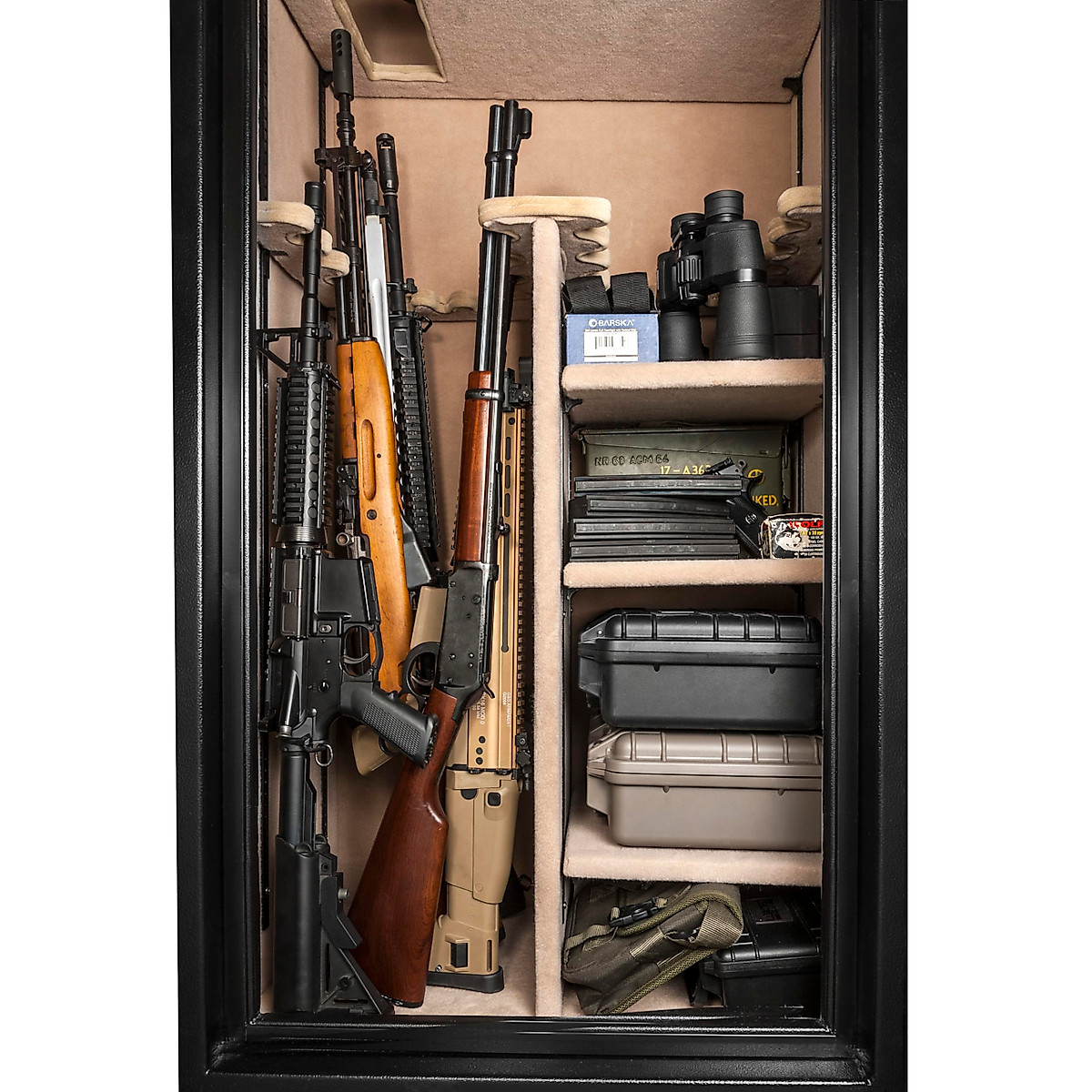 BARSKA Digital Keypad Fireproof Security Long Gun Safe Vault with Lock Out Mode, Silent Mode, Safe Alarm, Low Battery Warning - 11.87 Cu Ft