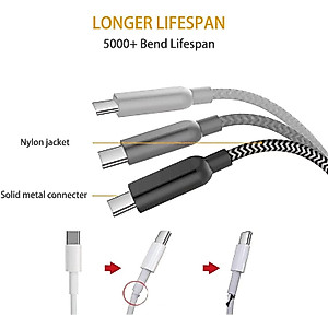 Aux Cord for Phone 15,Phone Aux Cord for Car,[MFi Certified] USB C to 3.5mm Audio Aux Jack Headphone Car Stereo Nylon Braided Cable for iPhone15/15 Plus /15 Pro Max,iPad Pro to Car,Speakers