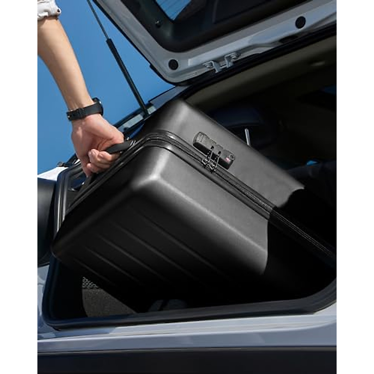 NINETYGO Carry on Luggage, Airline Approved, 22-Inch Hard-Shell Suitcases with Spinner Wheels for Travel, Kids Luggage for Boys, 22 X 14 X 9 Inches (Midnight Black)