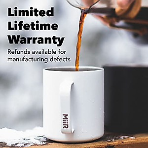 MiiR, Camp Cup, Vacuum Insulated, Stainless Steel with Slide Lid, BPA Free, Black, 8 Fluid Ounces