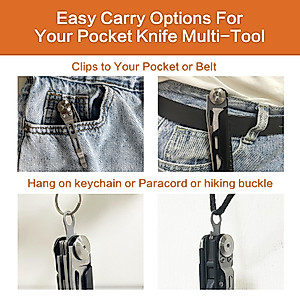 Multi Tool Pocket Knife for Men, Tactical Folding Knife, Survival Camping Knife with Fire Starter,Whistle,Screwdriver,Bottle Opener, Gifts for Men, Outdoor, Camping,Survival,Emergency,Fishing,Hiking