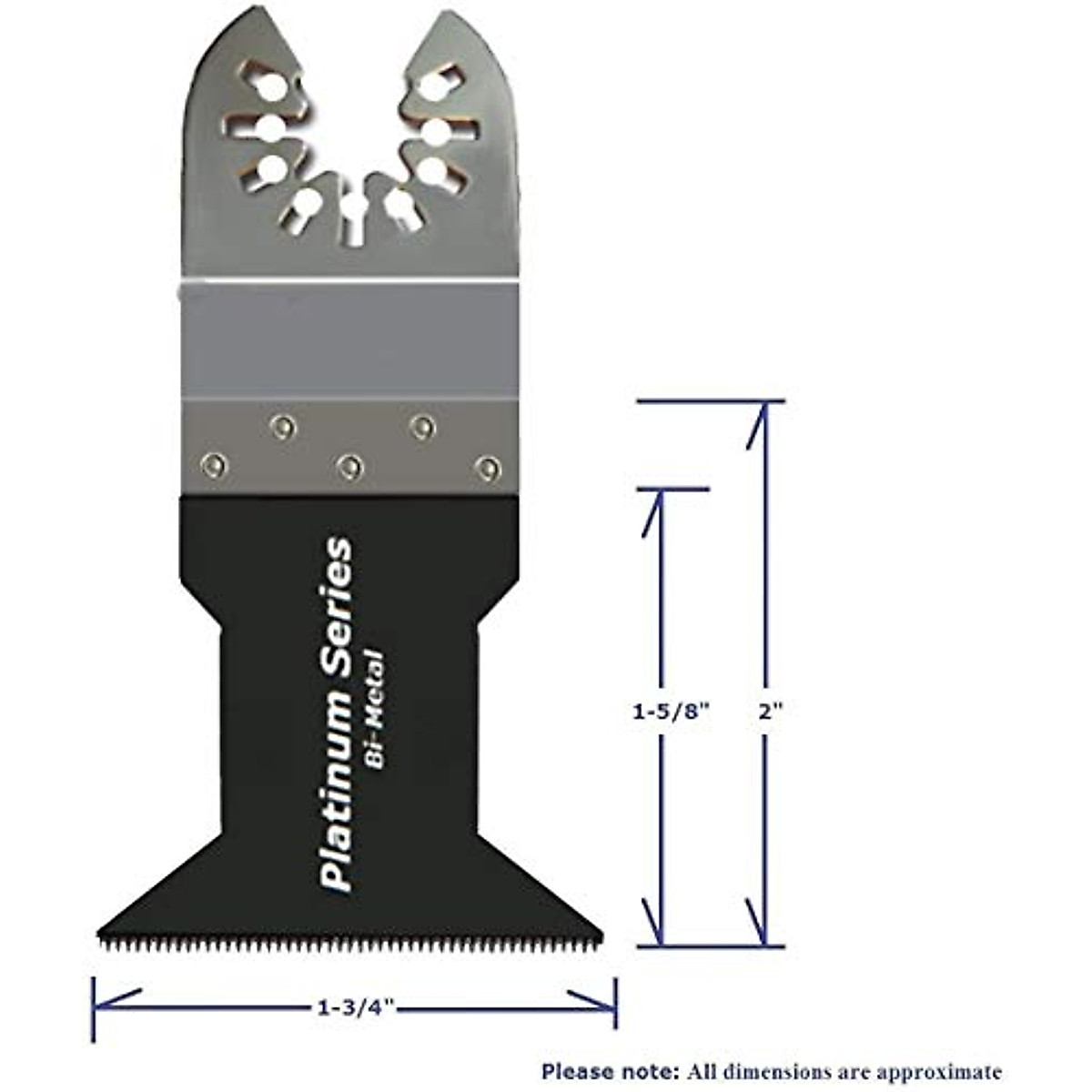 SKEMIX 24-Piece Metal/Wood Oscillating Multitool Quick Release Saw Blades Fits Porter Cable Dewalt Stanley Fein