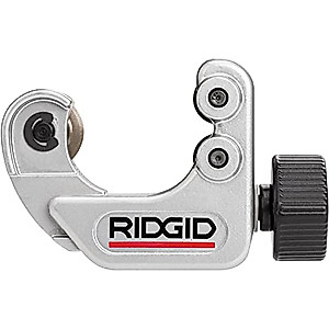 RIDGID RC-2375 Ratchet Action 2" Pipe and Tubing Cutter, Chrome, Small - 30088 & 40617 Model 101 Close Quarters Tubing Cutter with 1/4"-1-1/8" Cutting Capacity, Silver