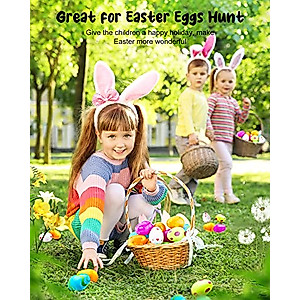 Minetom 80 Pcs Colorful Plastic Prefilled Easter Eggs with Toys inside Includes Dinosaur Toys,Finger Puppets, Pullback Car Toys, Easter Themed Rings,Easter Egg Hunt Supplies Party Favor Gifts for kids