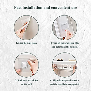 EastVita Wall Mounted Storage Box Punch-Free Multi-Functional Underwear Socks Seasoning Hanging Drawer Organizer with Adjustable Compartments for Closet Kitchen Home Office Green