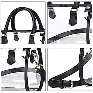 KEEPOP Women Clear Shoulder Bag Transparent Handbag and Purses PVC Crossbody Bage