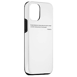 iPhone 12/12 Pro Stoic Philosophy - Seneca Quote On Pleasures - Stoicism Case