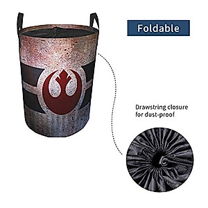 Laundry Hamper Larger Capacity Collapsible Dirty Cloth Hampers St-Ar-Wa-Rs Reb-El Alli-Ance Laundry Basket Freestanding Clothes Toy Storage Decorative Organizer In Living Room