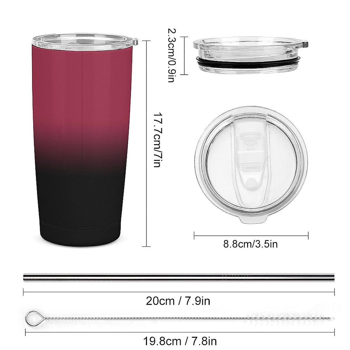 Custom Car Tumbler,Tumblers Stainless Steel 20.8oz,Personalized Football Cup,Sports Travel Coffee Mug,Customized Presents Gifts for Mother's Day Friends Fan Players Coach Lovers,Custom Number and Name